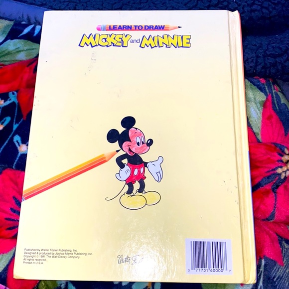 Disney | Other | Vintage Disney Learn To Draw Mickey And Minnie Book ...